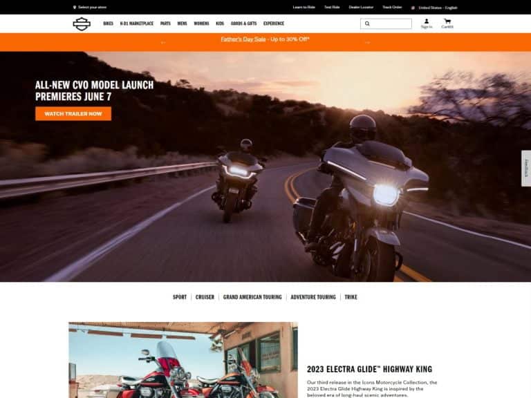 50 Best Motorcycle Websites with Amazing Example Photos!
