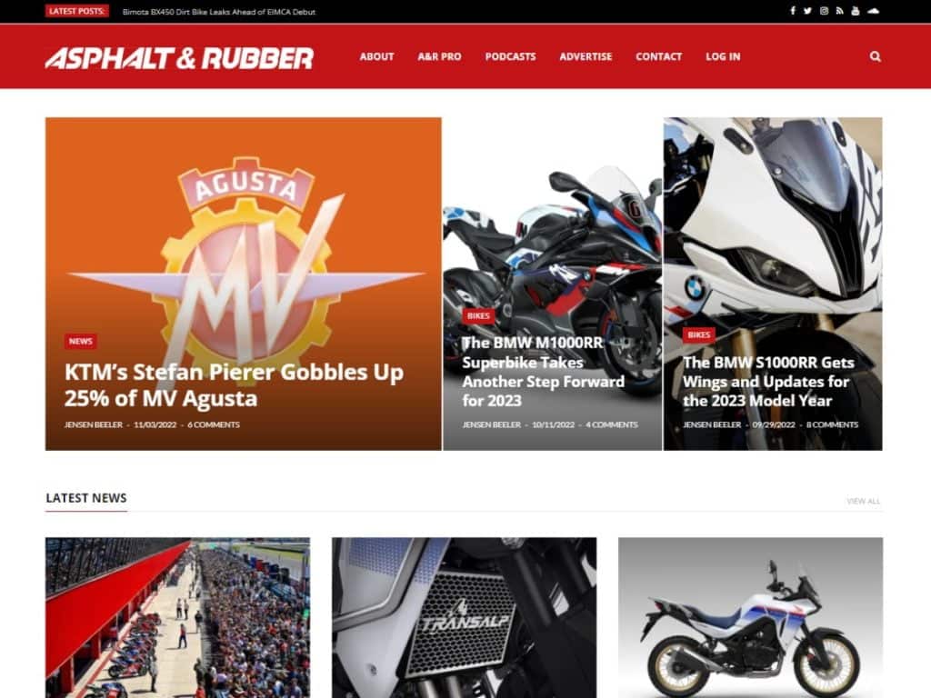 50 Best Motorcycle Websites with Amazing Example Photos!