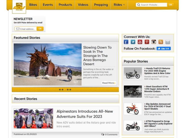 50 Best Motorcycle Websites with Amazing Example Photos!