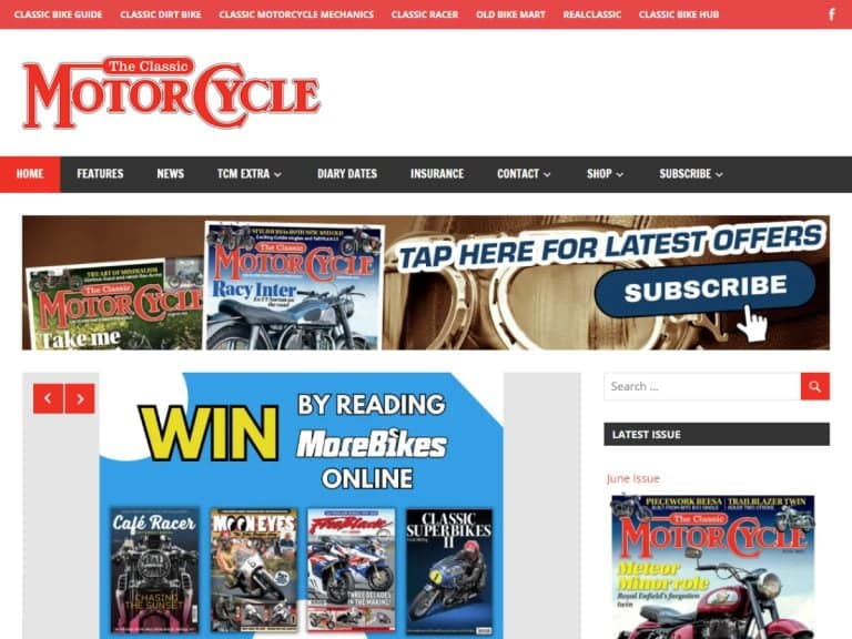 50 Best Motorcycle Websites with Amazing Example Photos!