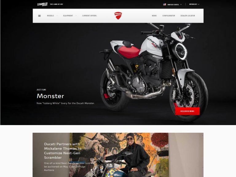 50 Best Motorcycle Websites with Amazing Example Photos!