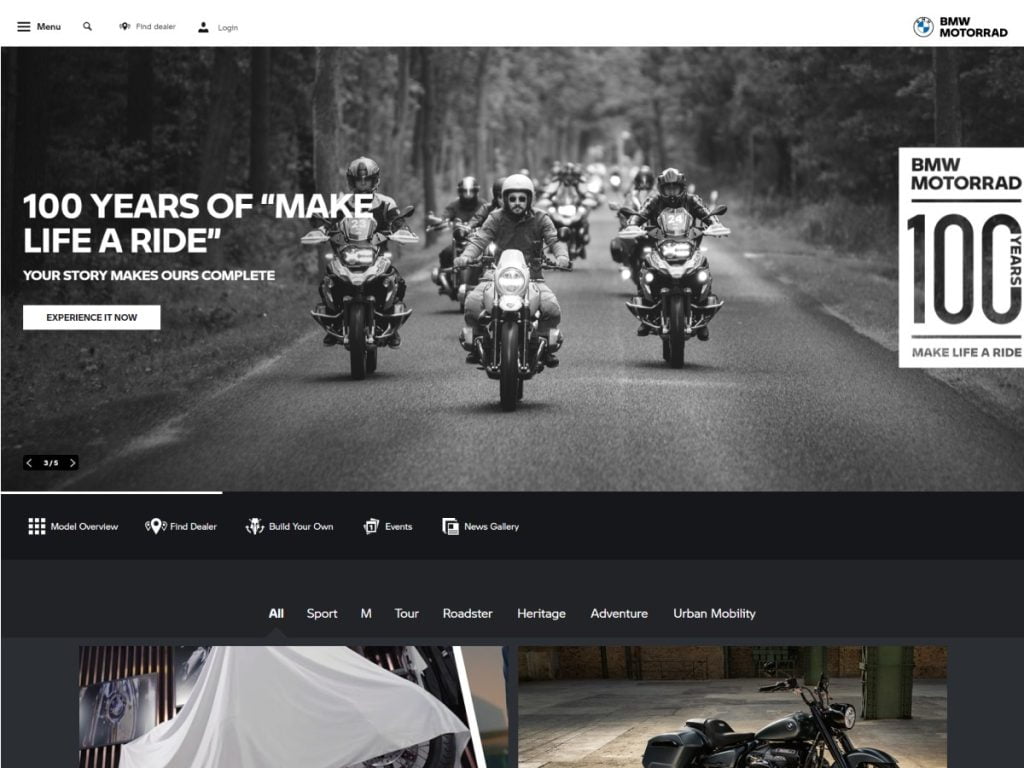 50 Best Motorcycle Websites with Amazing Example Photos!