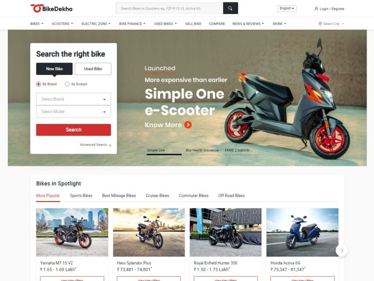 50 Best Motorcycle Websites with Amazing Example Photos!