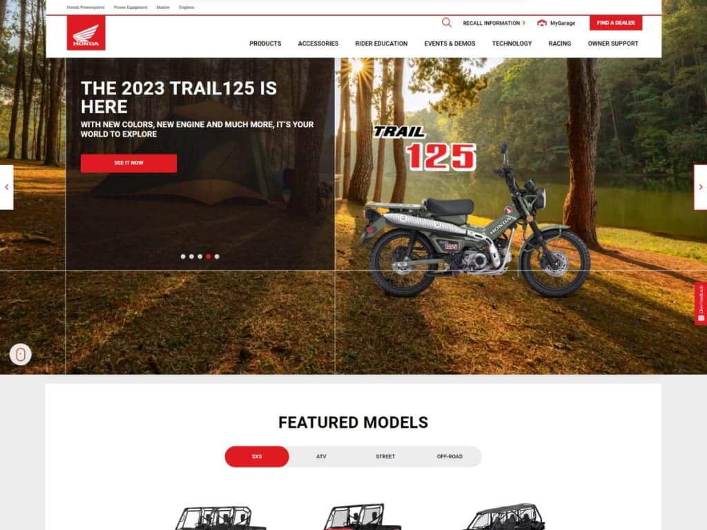 50 Best Motorcycle Websites with Amazing Example Photos!