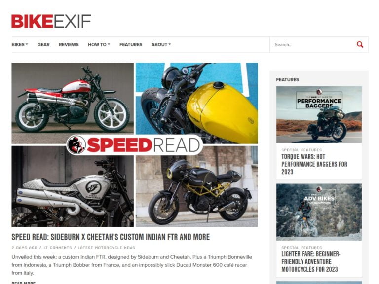 50 Best Motorcycle Websites with Amazing Example Photos!