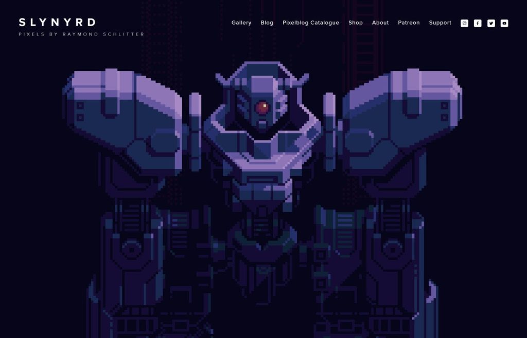5 Cool Pixel Art Examples in Web Design